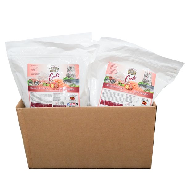 Chicken and Salmon Raw Freeze Dried for Cats - BARF World Inc.