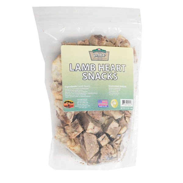 Freeze Dried Raw Lamb Hearts Treat or Topper - BARF World Inc.