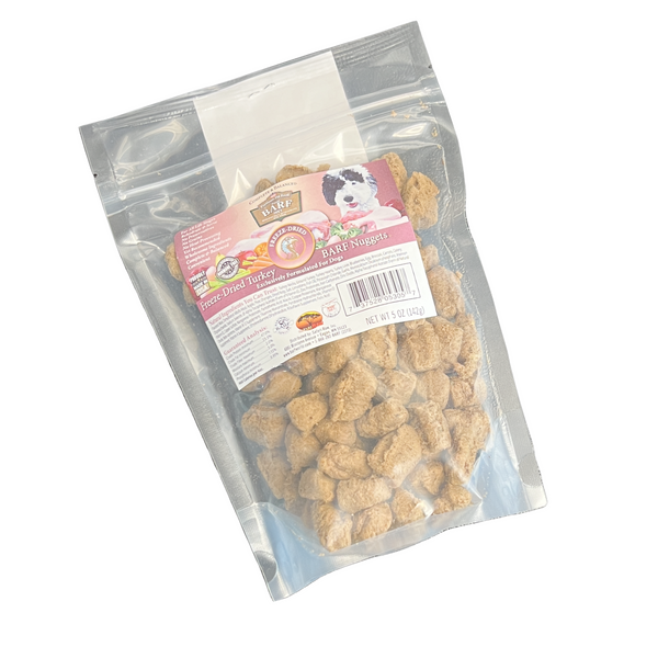 Freeze Dried Turkey Nuggets 5oz - BARF World Inc.